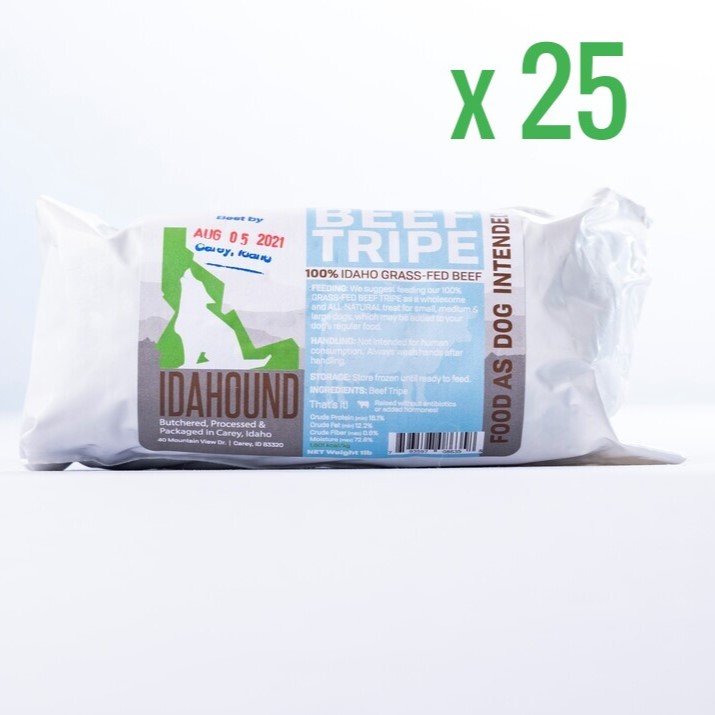 Idahound: Green Beef Tripe (25 lbs.)