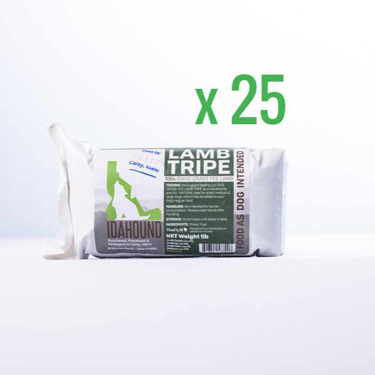 Idahound: Green Lamb Tripe (25 lbs.)